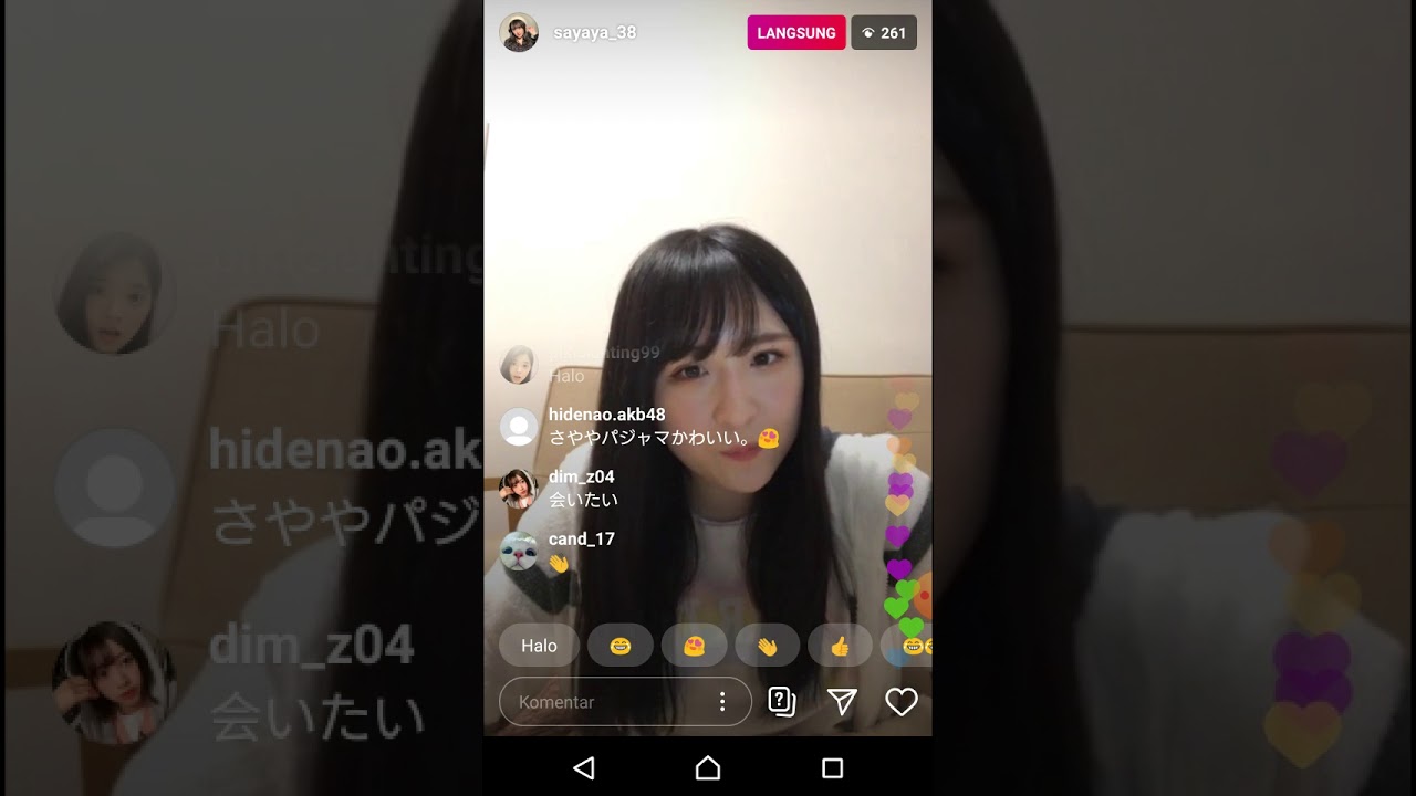 Live Instagram sayaya akb48 team 4 - YAYAFA