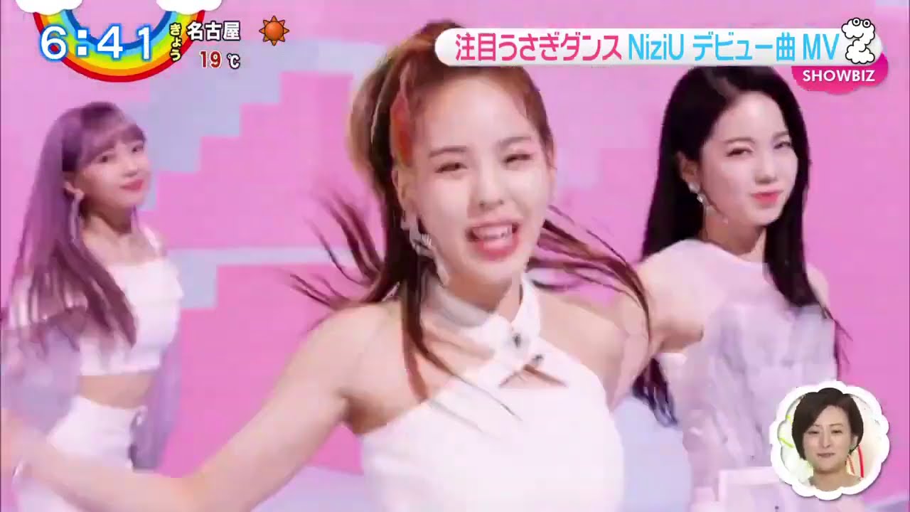 ZIP ! 2020/11/25 NiziUニジュー「NiziUデビュー曲Step and a stepのMV公開のニュースメンバーのコメント映像あり - YAYAFA