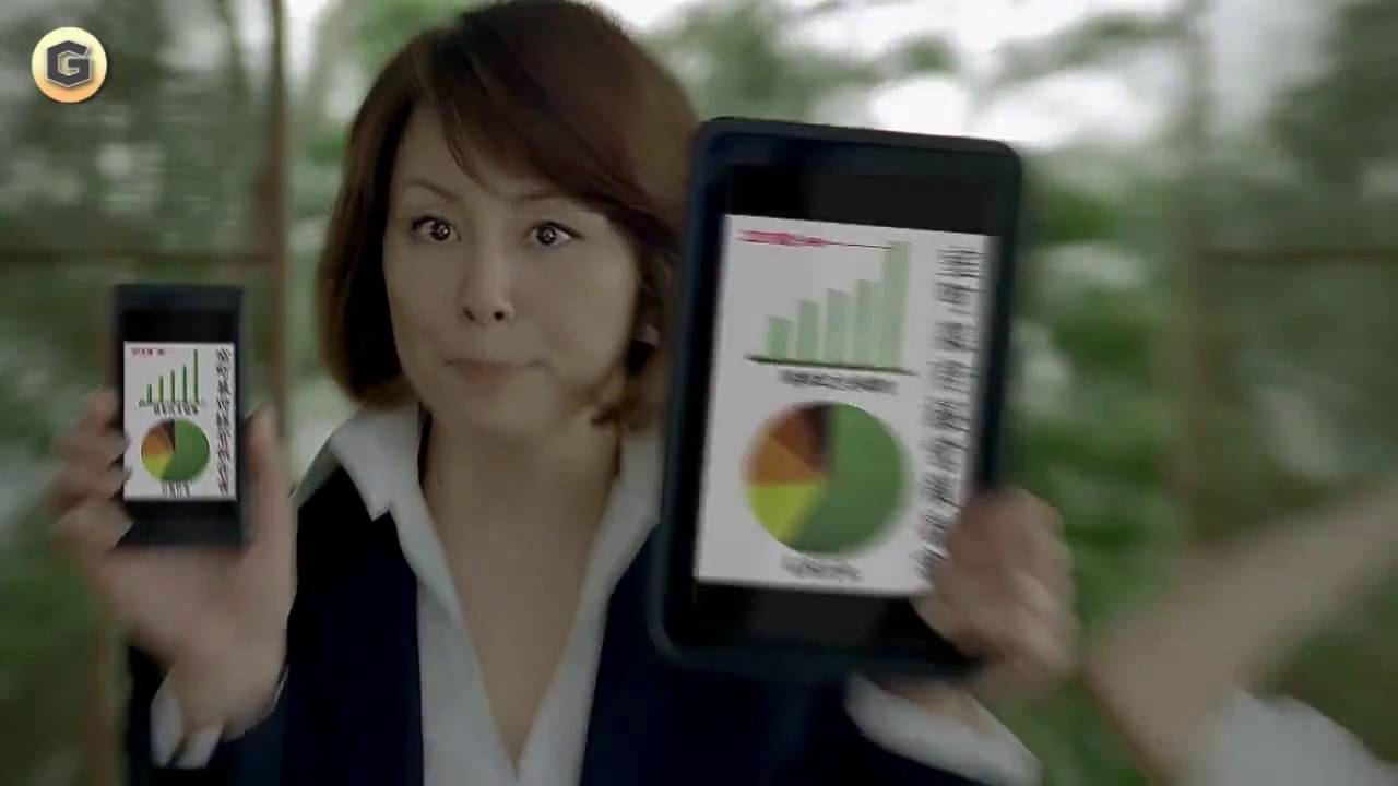 米倉涼子 CM エプソン プリンター 「スマホ・タブレットでビジネス」篇 - YAYAFA