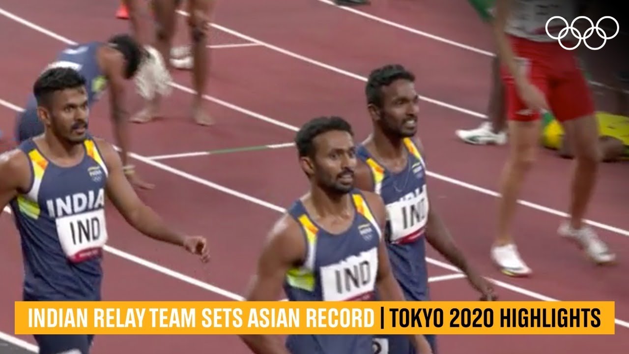 インドのリレーチームがアジアの記録を樹立| ＃Tokyo2020ハイライト - YAYAFA