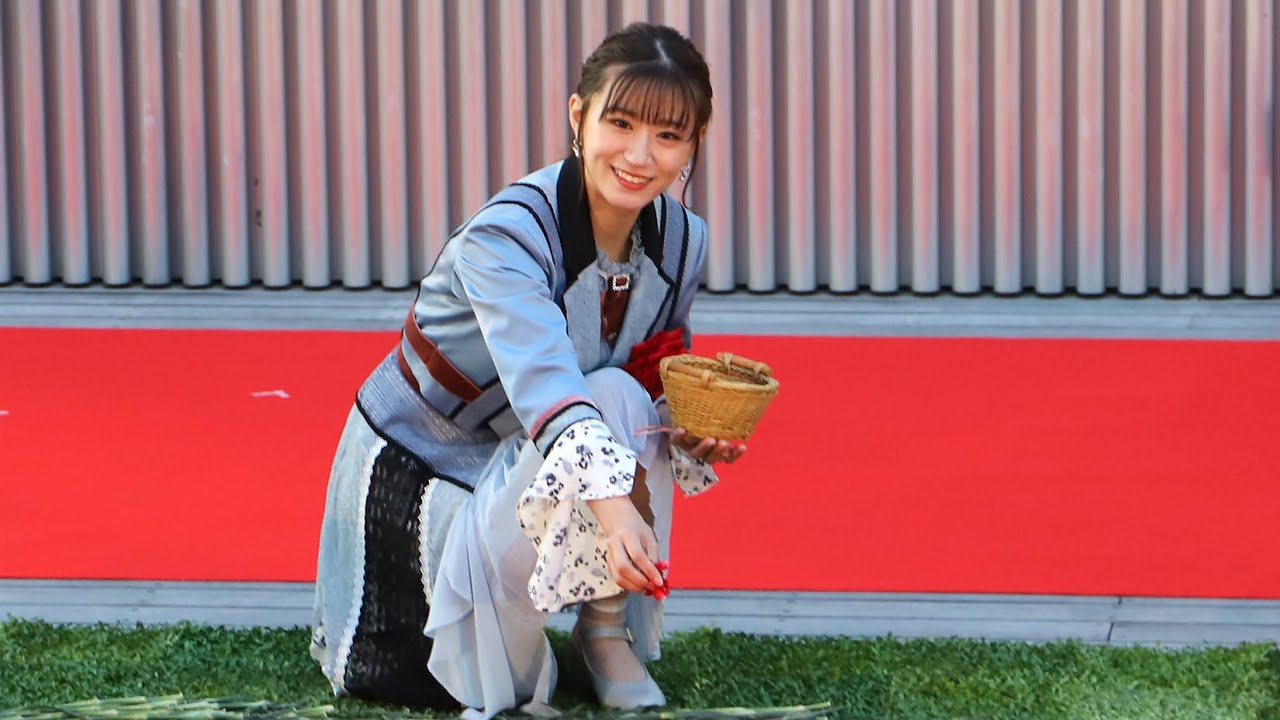 NMB48・上西怜さん登場！「大阪インフィオラータ2021」オープニングセレモニー - YAYAFA