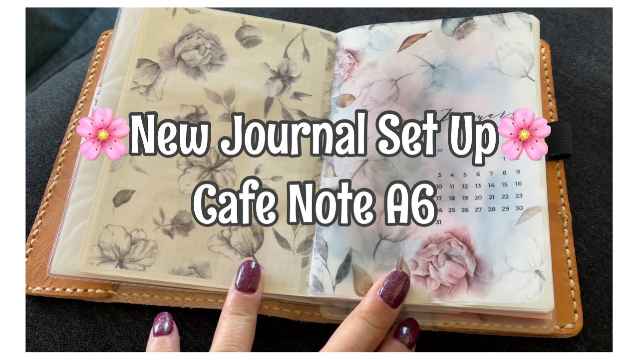 New Journal Set Up | A6 Nanami Cafe Note | Using Sterling Ink Sub Box ...