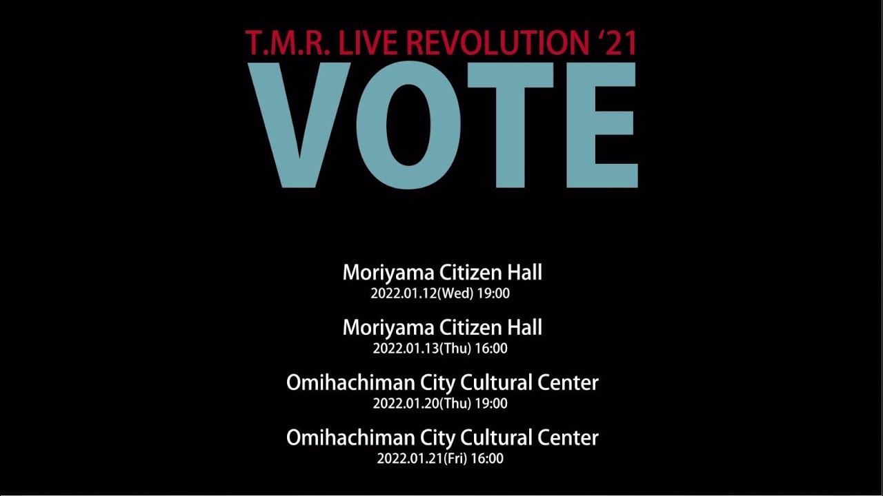 T.M. Revolution "T.M.R. LIVE REVOLUTION '21 VOTE" Live Video - YAYAFA