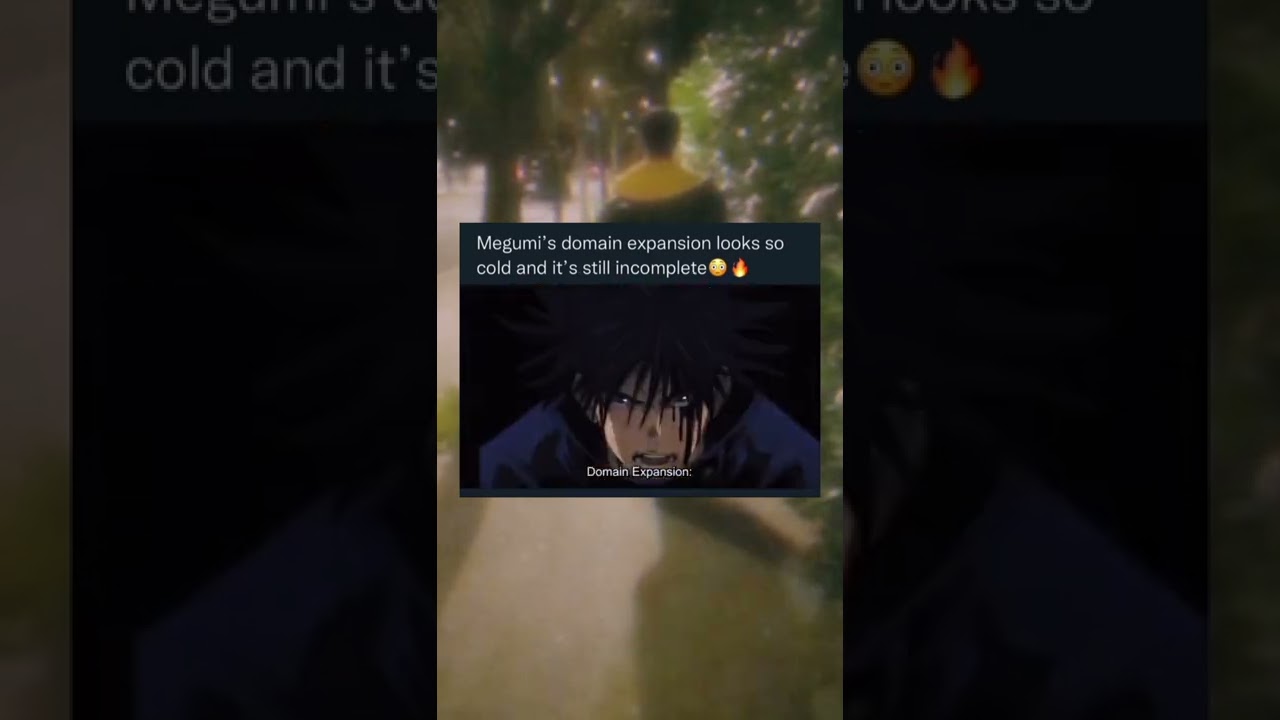 Megumi's domain expansion looks so cold and it's still incomplete - YAYAFA