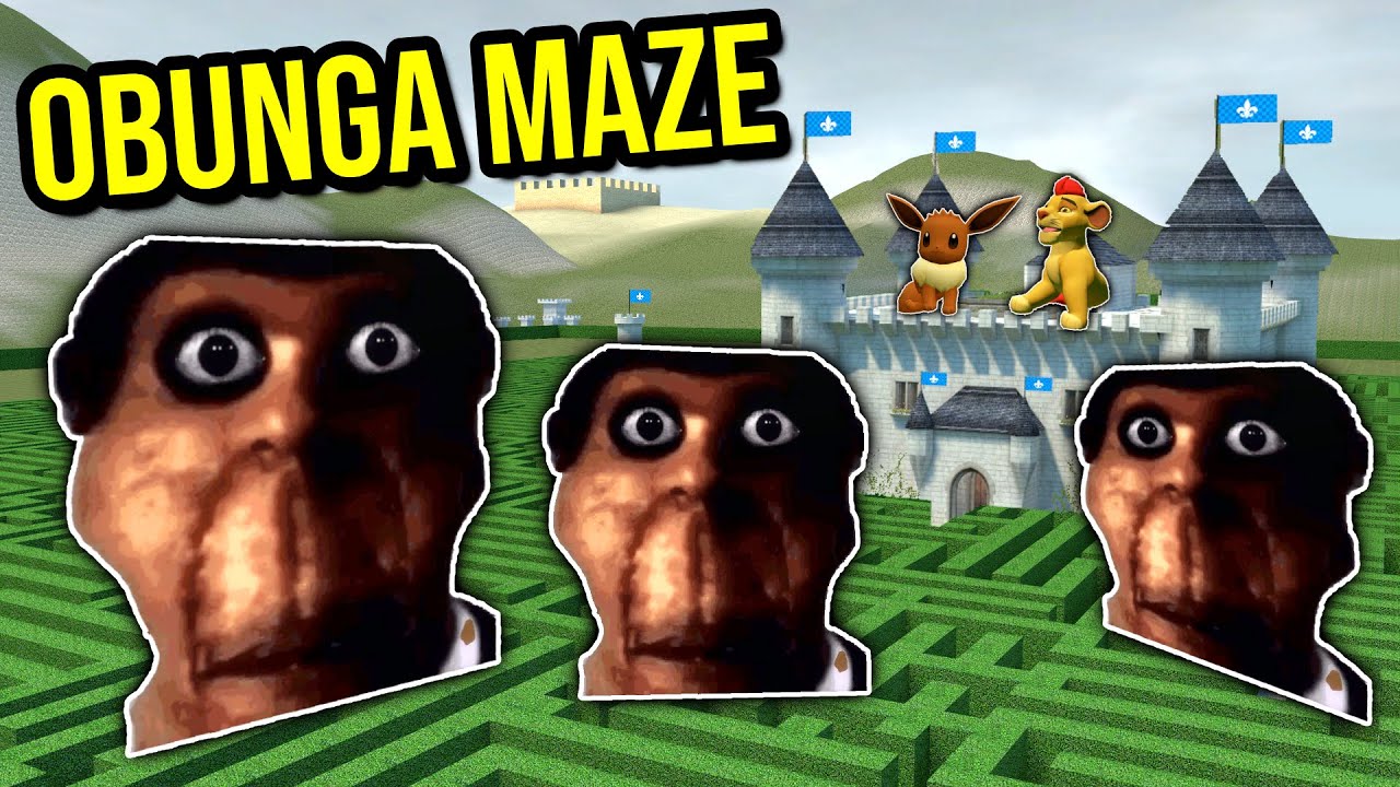 Obunga in a maze! (Gmod Nextbot Chase) - YAYAFA