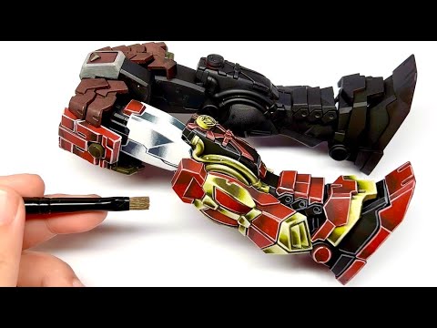 【ガンプラ筆塗り】MG武者ガンダムを黄金グラデーションで仕上げる方法！解説＆実演【塗装テクニック:NMM】How to Brush ...