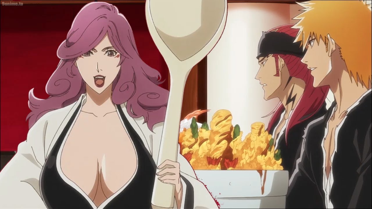 TVアニメ『BLEACH 千年血戦篇』第9話 | キリオヒキフネのセクシーすぎて一護が鼻血出た / Kirio Hikifune So Sexy Makes Ichigo's nose ...