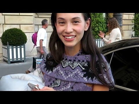 230925 Kiko MIZUHARA 水原 希子 (Mikasa, ATTACK ON TITAN) is so cute 🥺 in Paris 25.09.2023 Fashion ...