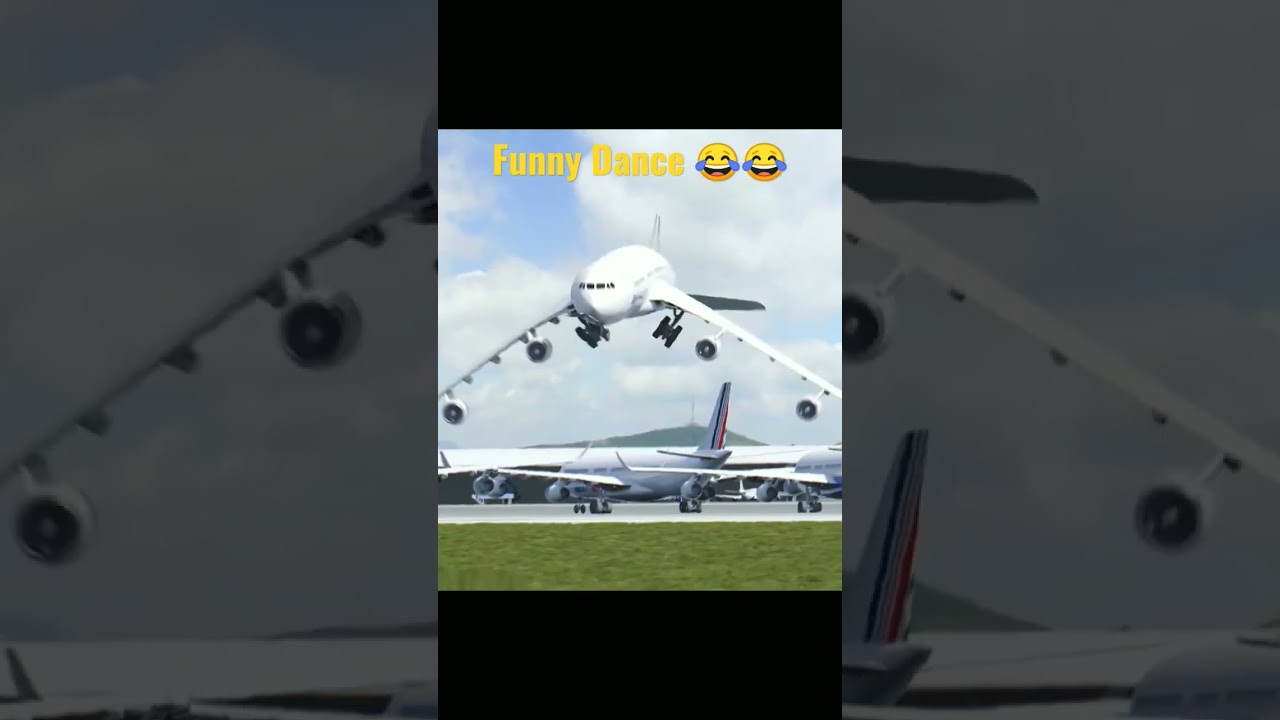 Plane Dancing With Bird || Plane Funny Dance. #shorts @Press2Go - YAYAFA