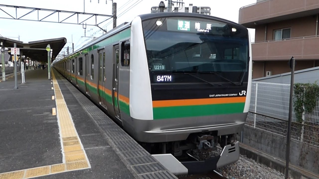 JR東日本 E233系 3000番台 U219編成+U625編成 高崎線 北鴻巣駅 - YAYAFA