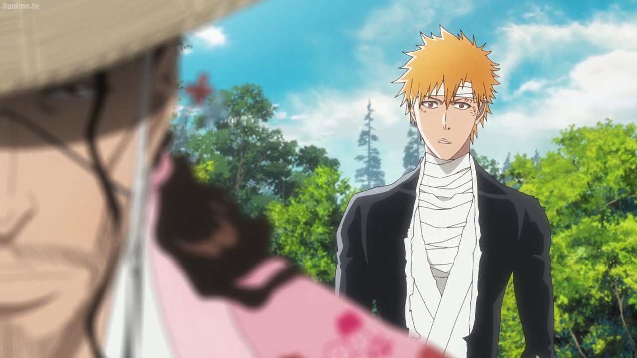 TVアニメ『BLEACH 千年血戦篇』第8話 | 傷が治らないと知って不安になる一護 / Ichigo feels worried knowing the condition of his ...
